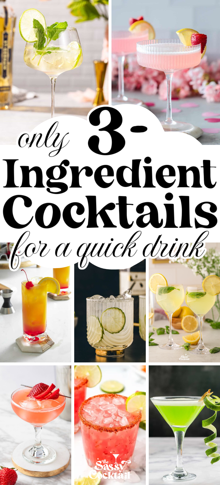 15 3-Ingredient Cocktails to Make Your Happy Hour A Breeze - The Sassy ...