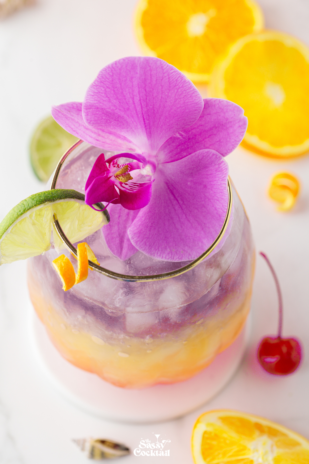 Aloha Rum Punch - The Sassy Cocktail