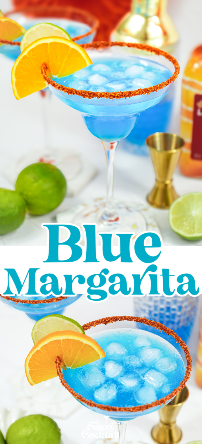 Blue Margarita - The Sassy Cocktail
