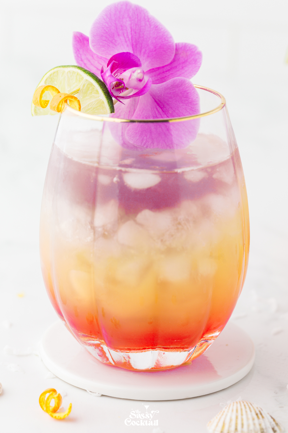 Aloha Rum Punch - The Sassy Cocktail
