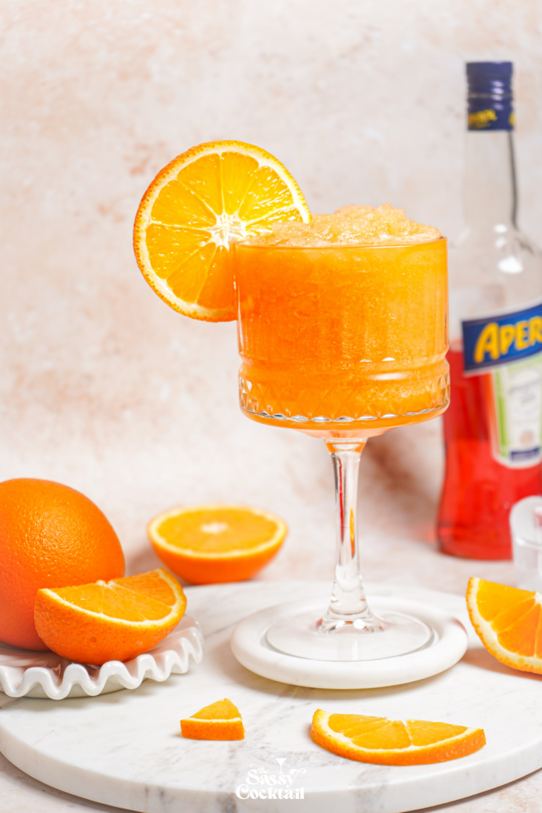Frozen Aperol Spritz - The Sassy Cocktail