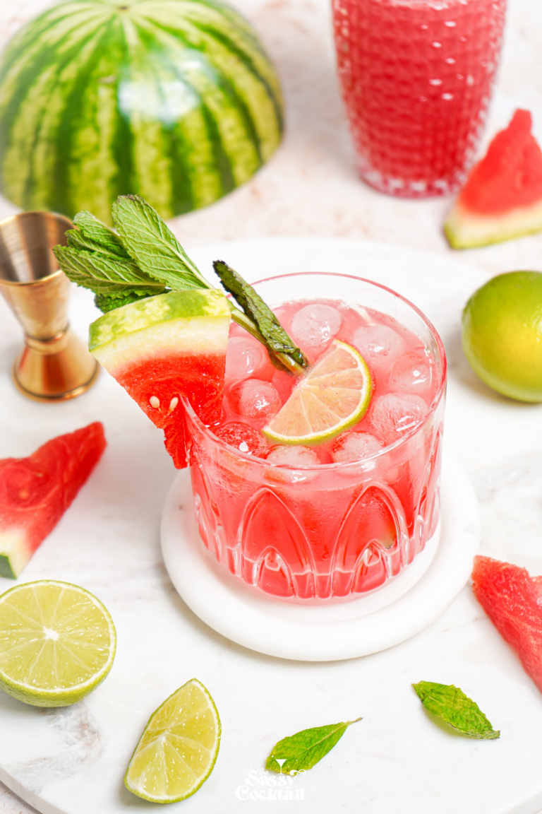 Watermelon Vodka Cocktail - The Sassy Cocktail