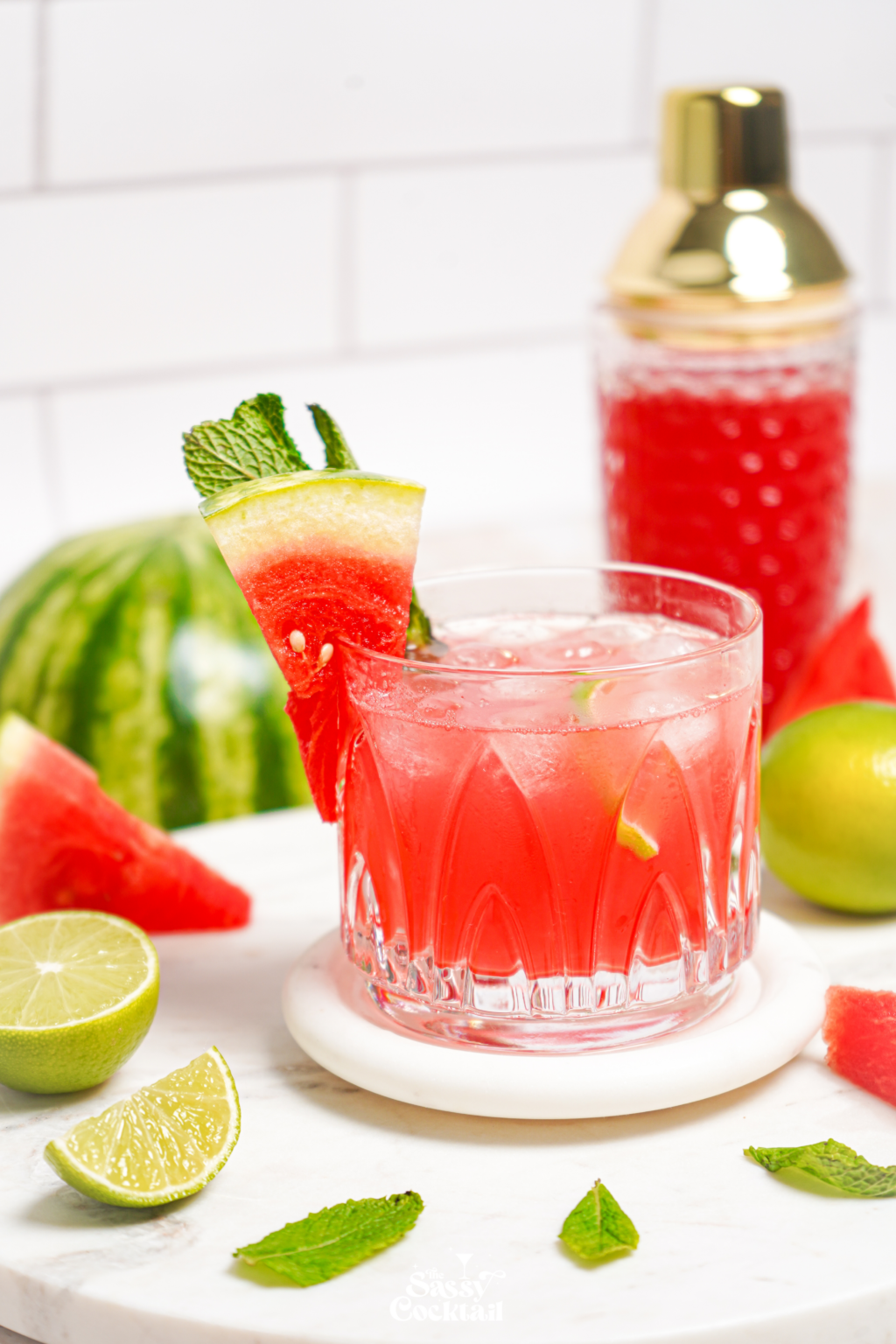 Watermelon Vodka Cocktail - The Sassy Cocktail