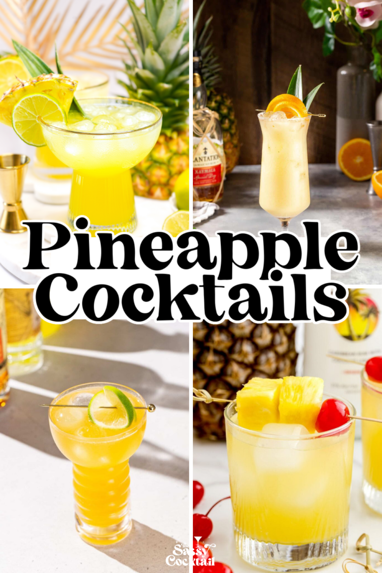 17 Pineapple Cocktails To Sip Into Tropical Paradise - The Sassy Cocktail