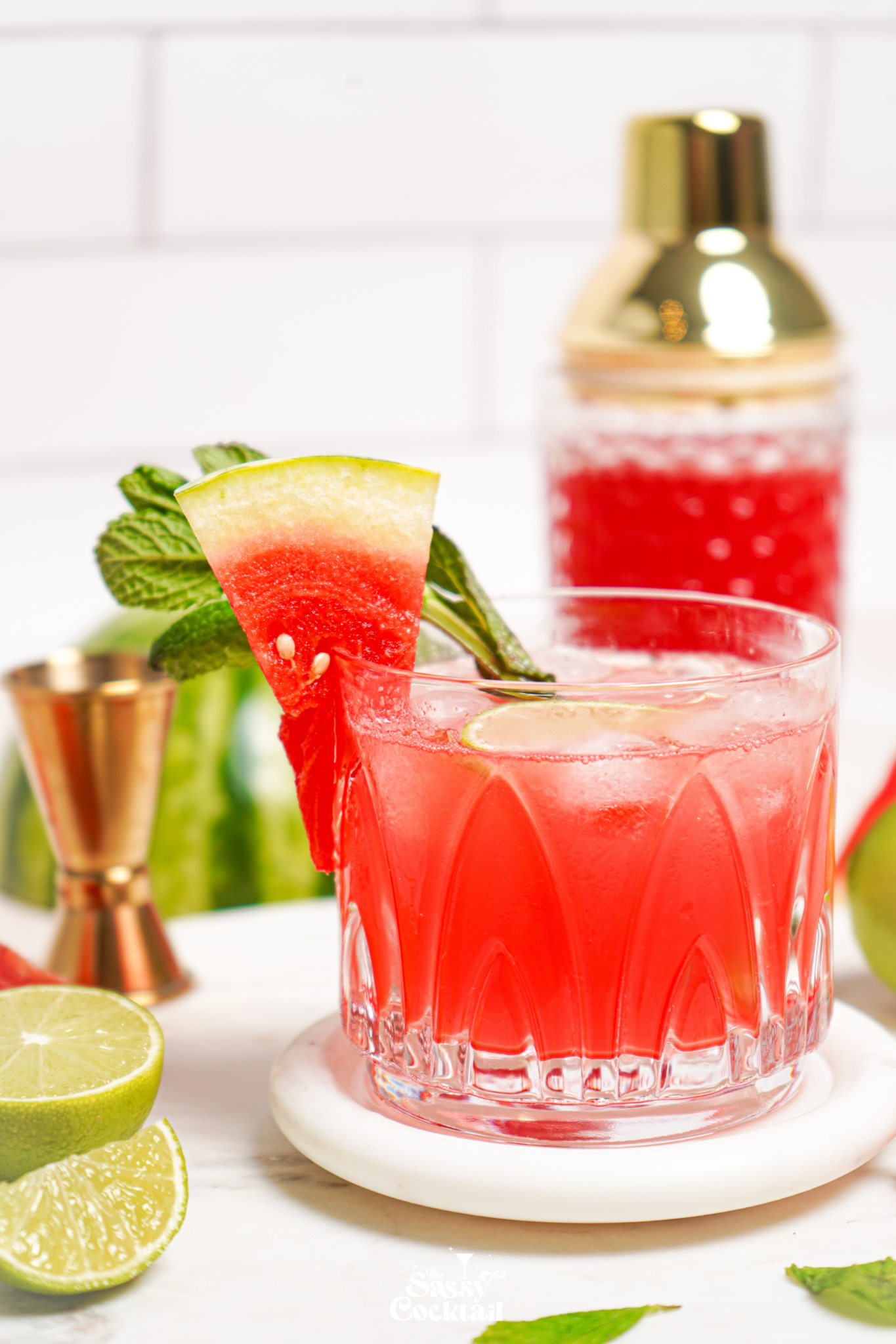 Watermelon Vodka Cocktail - The Sassy Cocktail