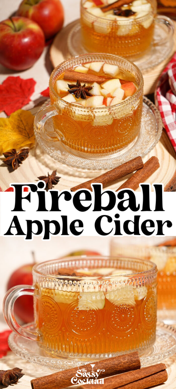 Fireball Apple Cider - The Sassy Cocktail